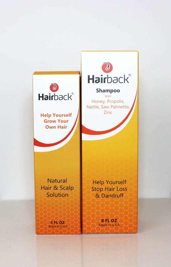 Hair Care Kit (Hairback 4oz & Hairtonix 8oz) | Honeyderm